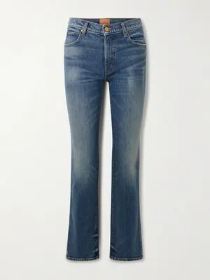 JAMIE HALLER The Freddie Mid-rise Slim-leg Jeans