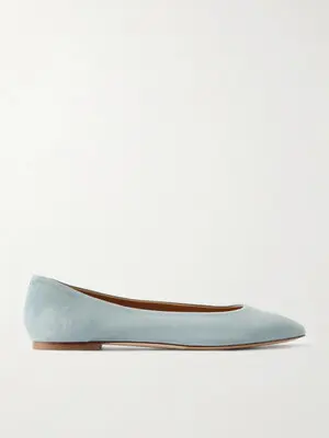 AeydĒ Ellie Suede Ballet Flats - Blue