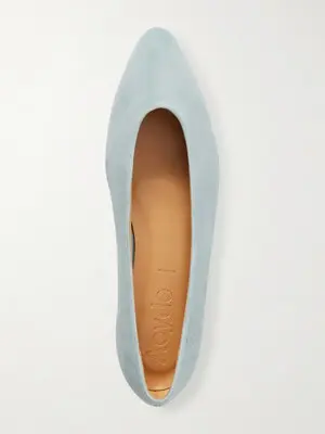 AeydĒ Ellie Suede Ballet Flats - Blue