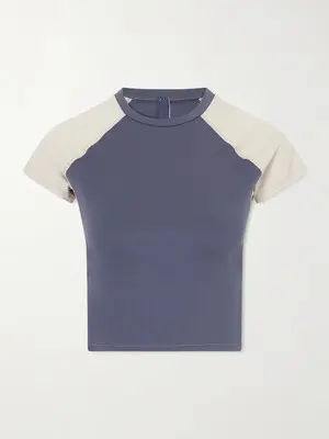 SKIMS X Nike Color-blocked Raglan Cropped Performance Tee