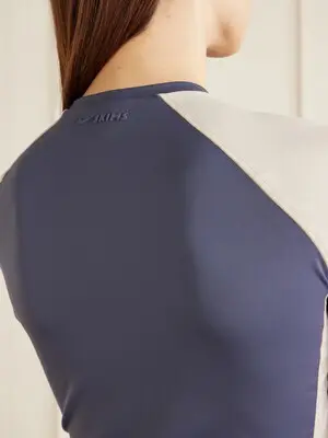 SKIMS X Nike Color-blocked Raglan Cropped Performance Tee