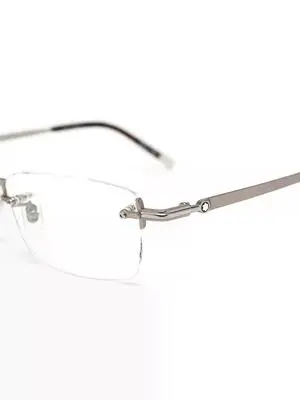 Montblanc Rectangle Rimless Glasses
