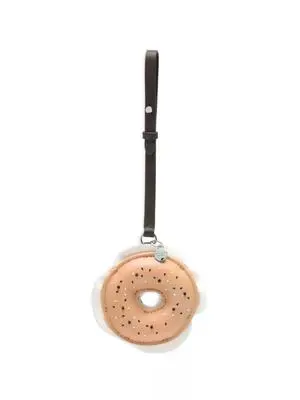 Kate Spade New York Foil Emboss-logo Bag Charm - Neutrals