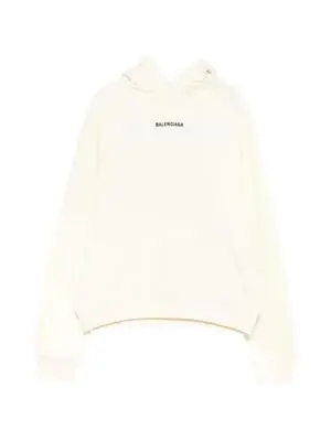 Balenciaga Kangaroo Pocket Hoodie - Neutrals