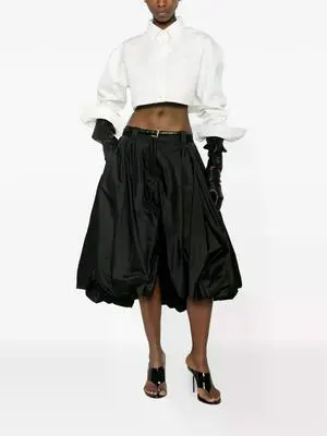 Balenciaga Gathered Midi Skirt