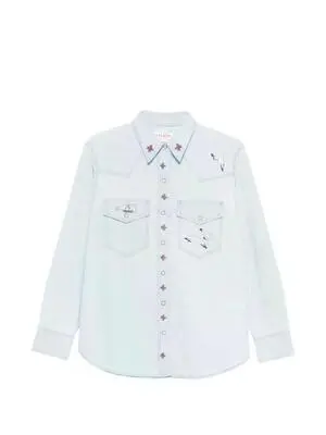 Filson Embroidered Denim Shirt - Blue