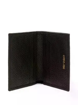 DELL'OGLIO Grained Bi-fold Wallet