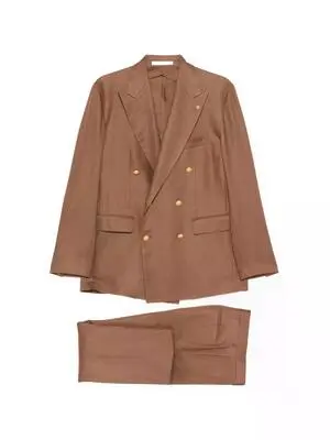 Tagliatore Double-breasted Suit - Brown