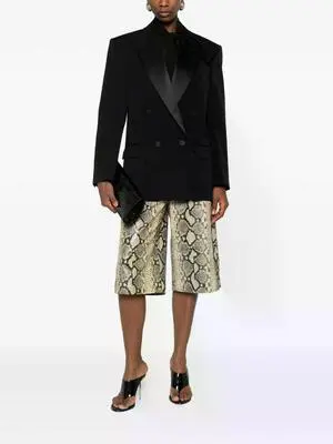 Saint Laurent Double-breasted Peak-lapel Blazer