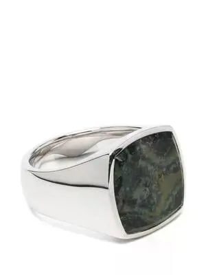 Tom Wood Cushion Kambaba Ring - Silver