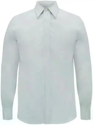 Alexander McQueen Concealed Placket Shirt - Blue