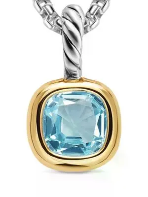 David Yurman Mini Cushion Cut Amulet With Sky Blue Topaz