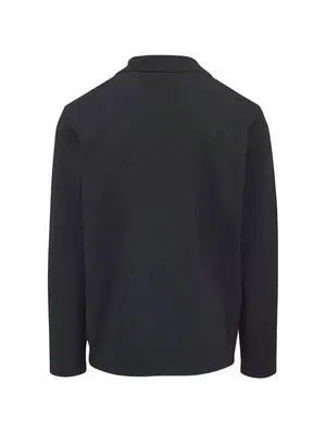 Vince Spring Wovens Long-sleeve Knitted Polo Shirt