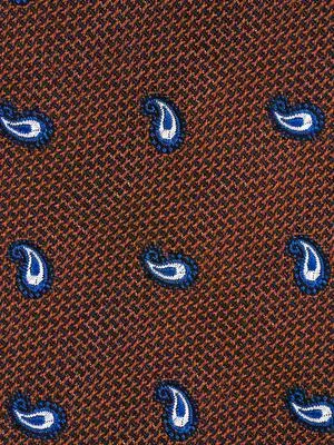 Zegna Paisley Patterned Tie - Red