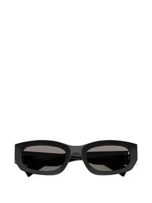 Miu Miu Logo Rectangle Sunglasses - Black