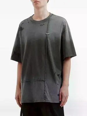 MUSIUM DIV. Distressed Patchwork T-shirt