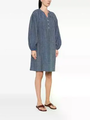 JCSOPHIE Striped Button Mini Dress