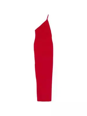 Solace London Alexandra One-shoulder Maxi Dress - Red