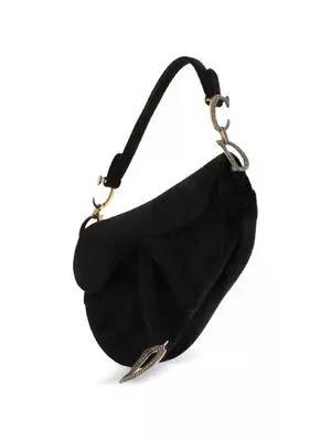 Dior Suede Mini Saddle Handbag