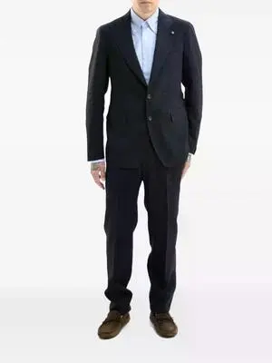 Tagliatore Single-breasted Blazer Suit Set - Blue