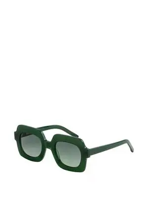 KALEOS Beaumier Oversized Sunglasses - Green