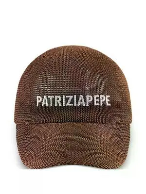 Patrizia Pepe Woven Baseball Cap - Brown