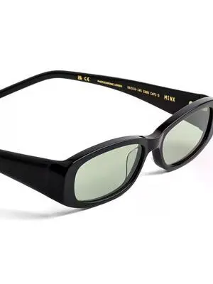 KALEOS Minx Rectangle-frame Sunglasses - Black