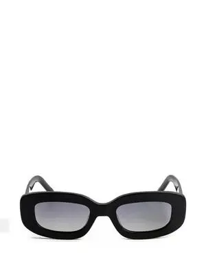 KALEOS Eluard Rectangle Frame Sunglasses - Black