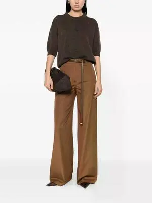 Max Mara Belt-loop Trousers - Brown