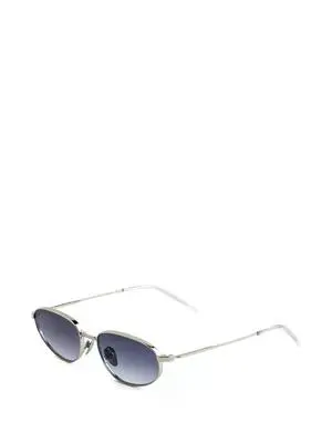KALEOS Deboer Oval Frame Sunglasses - Silver