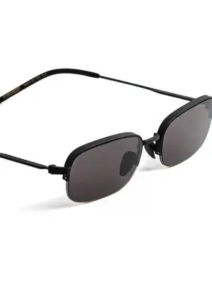 KALEOS Vandergoot Rectangle Frame Sunglasses - Black