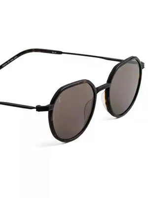 KALEOS Geometric Oval-frame Sunglasses
