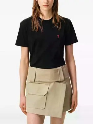 AMI Paris De Coeur Short Sleeve T-shirt - Black