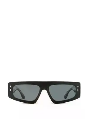 Isabel Marant Geometric Frame Sunglasses - Black