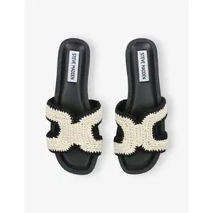 Steve Madden Zarnia Crochet Flat Sandals