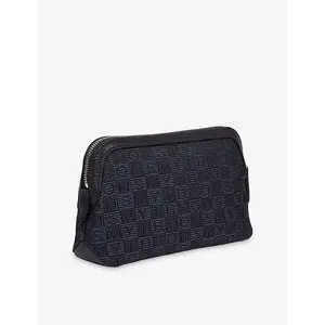 Smythson Stamp Small Canvas Travel Pouch