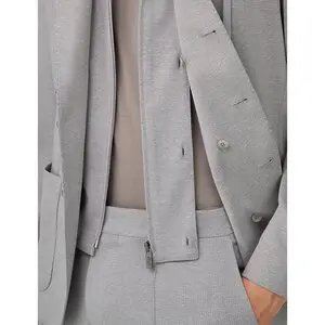 Boggi Milano Stretch-jersey Blazer With Removable Hood