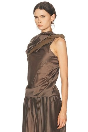 ENTIRE STUDIOS Asymmetrical Draped Top