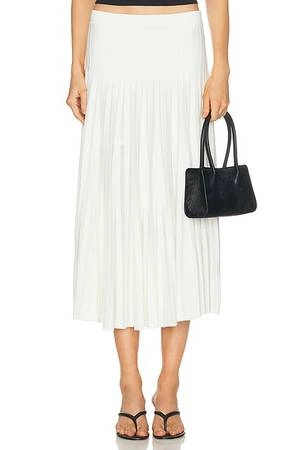 Simkhai Margoux Knit Midi Skirt - Ivory