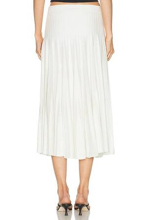 Simkhai Margoux Knit Midi Skirt - Ivory