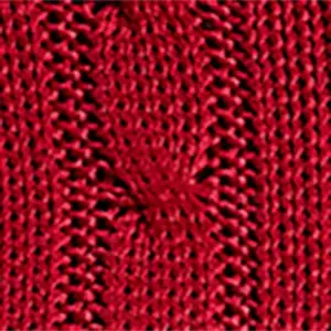 Ralph Lauren Silk Cable-knit Cropped Cardigan - Red
