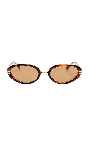 Attico Oval Sunglasses Brown