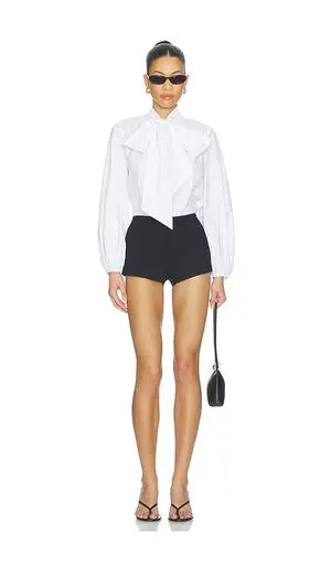L'AGENCE Deon Tie Neck Blouse