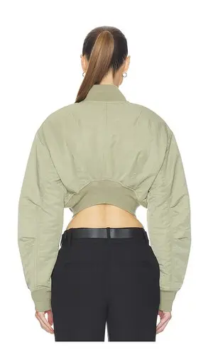 HAELO Crop Bomber Jacket