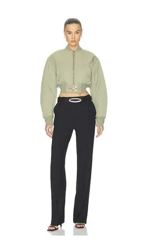HAELO Crop Bomber Jacket