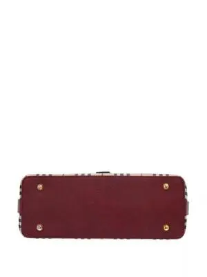 Burberry House Check Canvas Flap Shoulder Bag