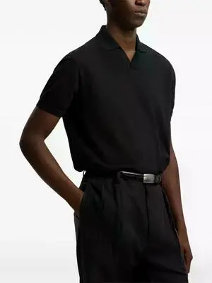 Ralph Lauren Purple Label V-neck Short-sleeve T-shirt - Black