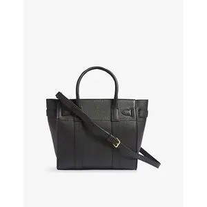 Mulberry Zipped Bayswater Mini Grained-leather Tote Bag - Black