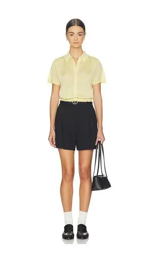 PISTOLA Lucca Short Sleeve Polo Sweater Top