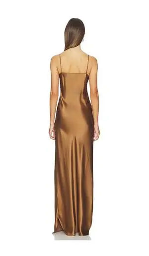 NILI LOTAN Cami Gown - Brown
